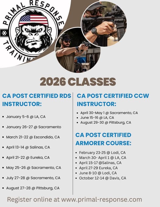 2026 Primal Response Training – Uncle Ed's Outfitters